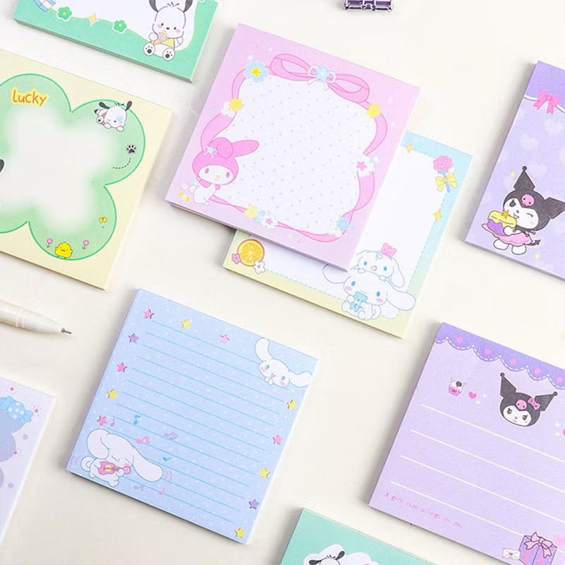 Jual Sticky Note Lucu Karakter Sanrio Kuromi Melody Cinnamoroll Sticky ...