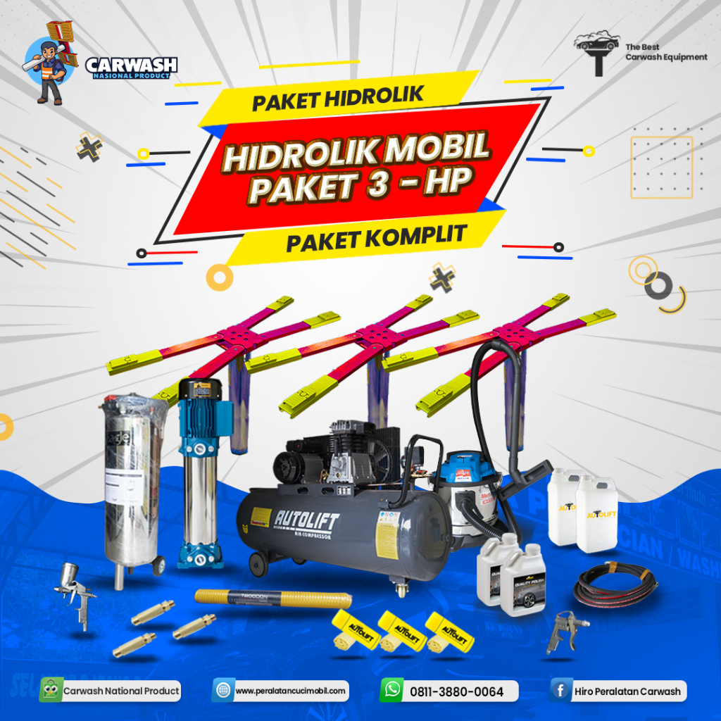 Jual PAKET 3 - HP HIDROLIK MOBIL TYPE X KOMPLIT | Shopee Indonesia