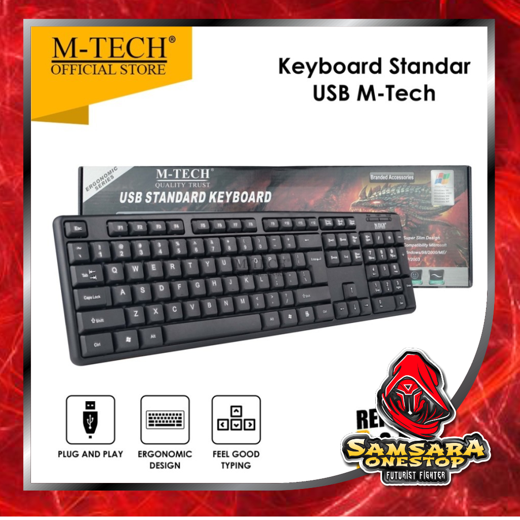 Jual KEYBOARD USB STANDARD MTECH M-TECH M TECH STK-01 KEYBOARD PC LAPTOP KOMPUTER | Shopee Indonesia