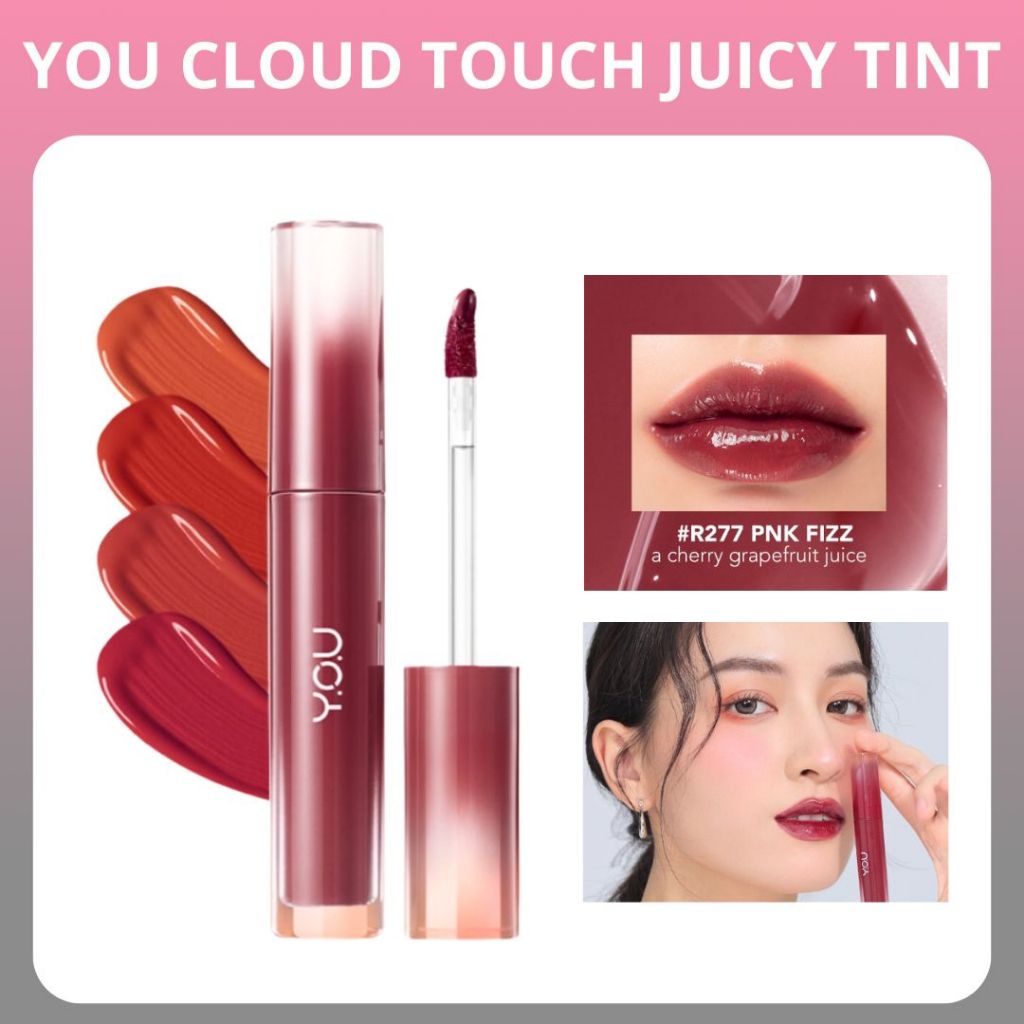 Jual YOU Cloud Touch Juicy Tint Netto 2.5 gr | Lip Tint Moisture | Shopee Indonesia