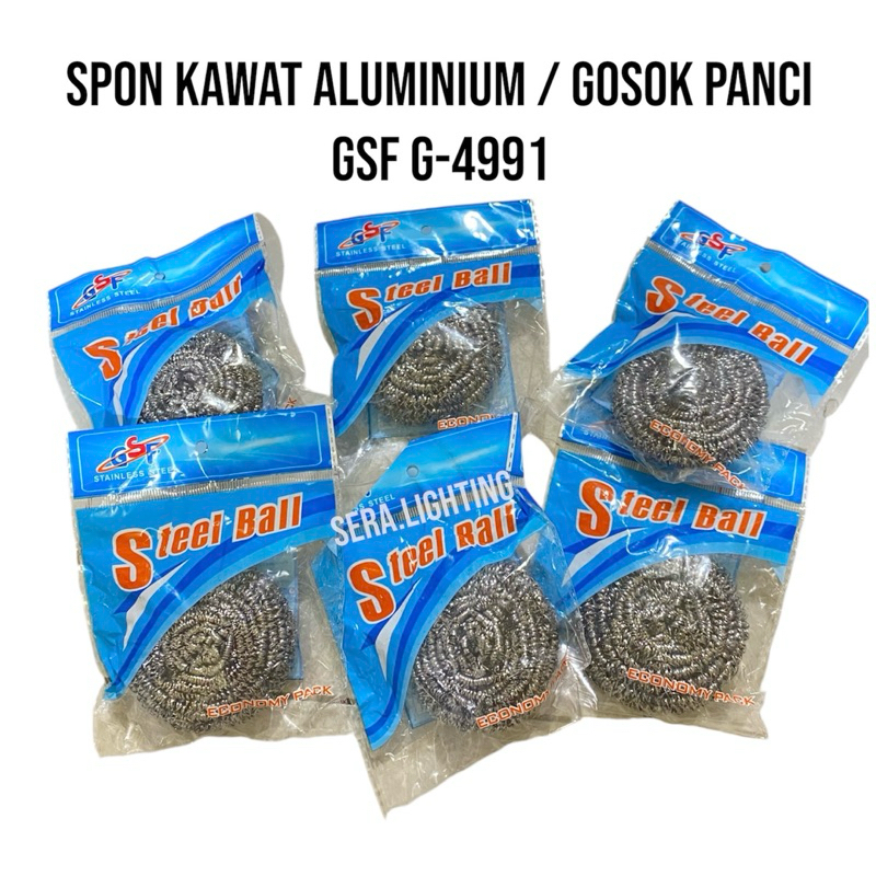 Jual Spons Kawat Aluminium Gosok Panci G-4991 GSF / Sabut Cuci Piring ...