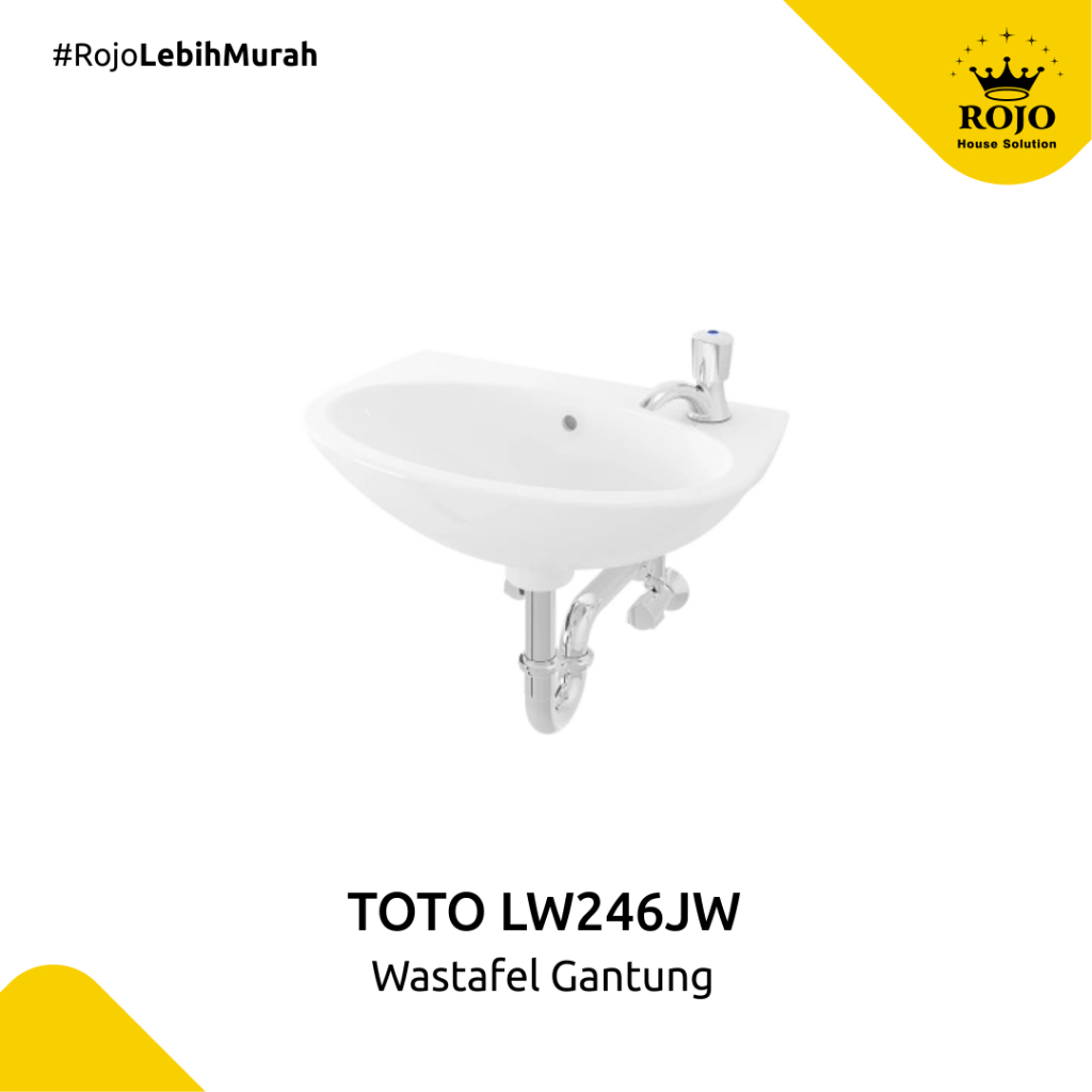 Jual TOTO LW246JW/F Lavatory 1 Tap Hole White (BODY ONLY) | Shopee ...