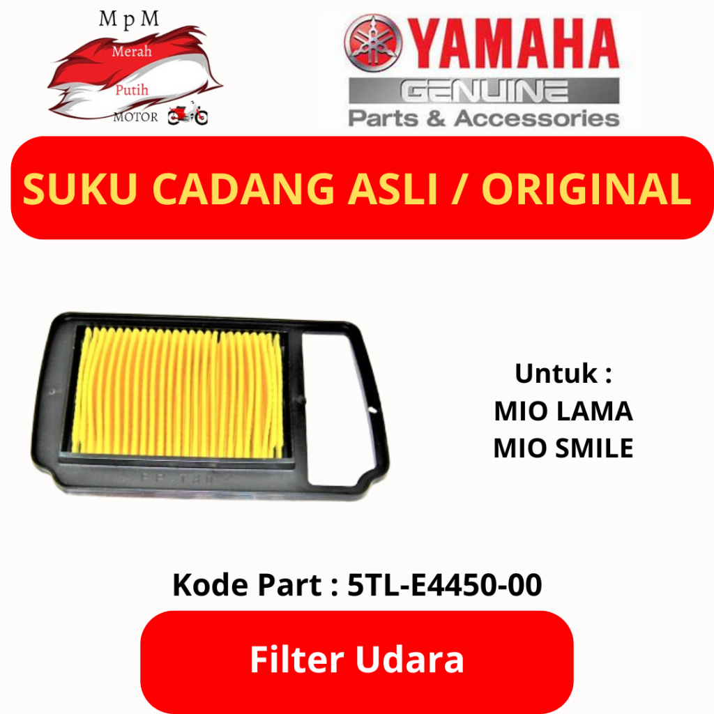 Jual SARINGAN UDARA FILTER UDARA 5TL MIO LAMA SPORTY SMILE 100% ...