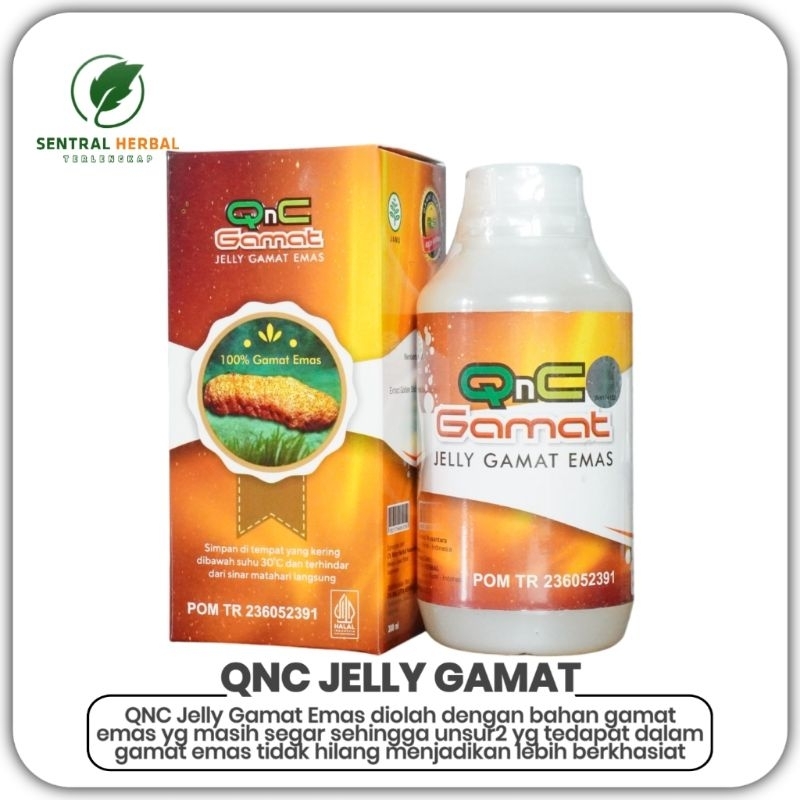 Jual QNC Jelly Gamat Emas Berat Isi 300 Ml | Shopee Indonesia
