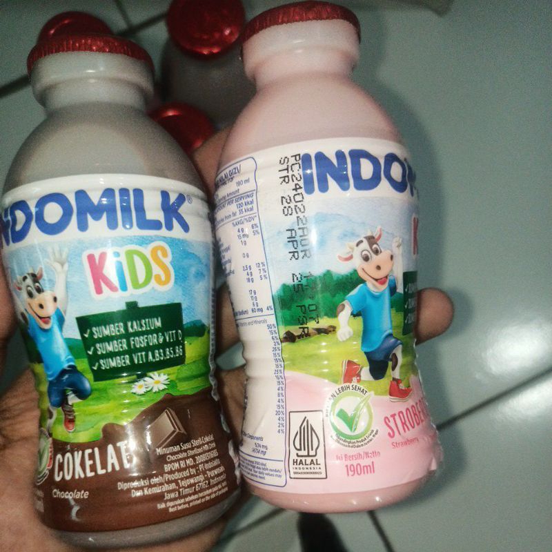 Jual Susu indomilk kids coklat stroberi 190ml | Shopee Indonesia