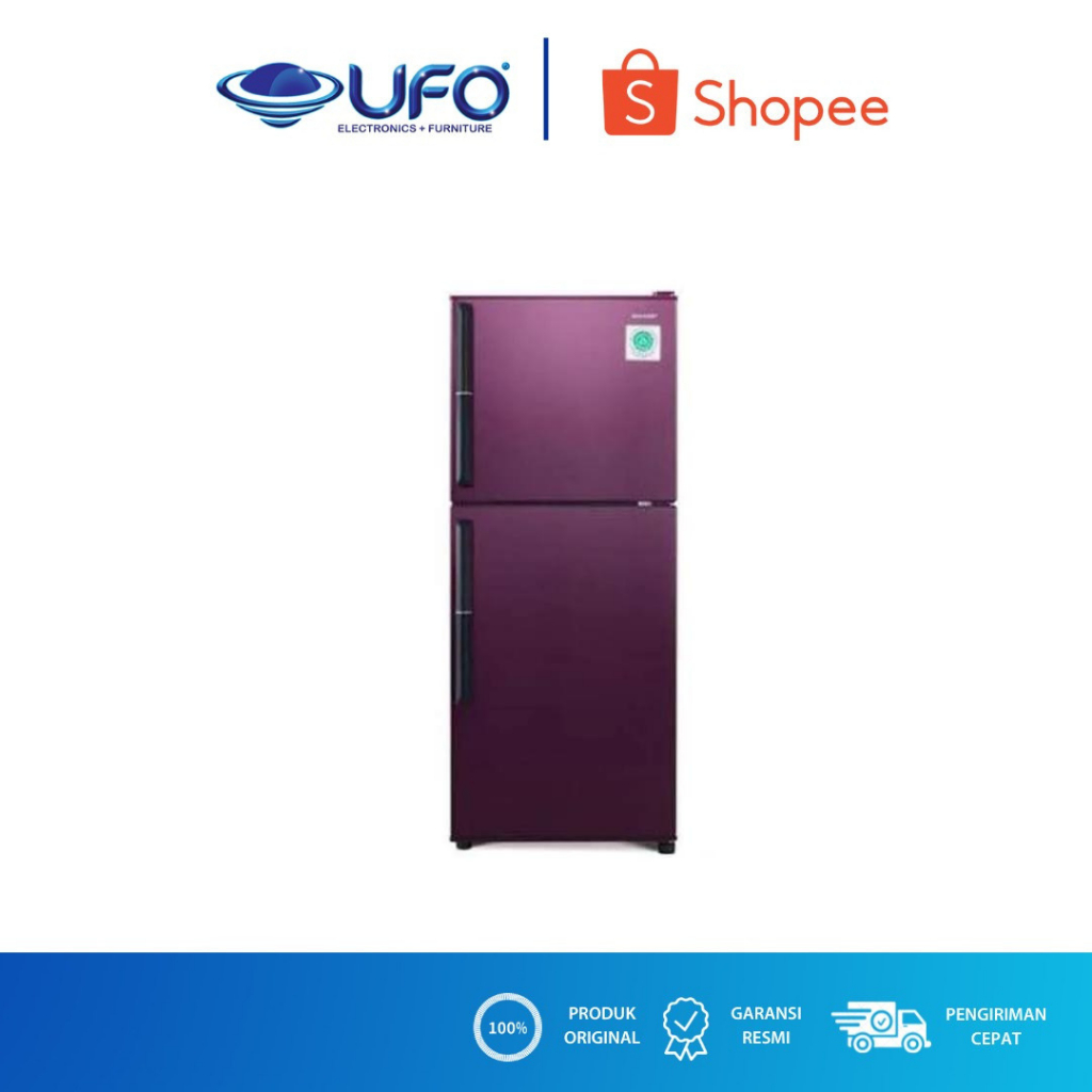 Jual SHARP KULKAS 2 PINTU 205 LITER SJ246GCSR | Shopee Indonesia