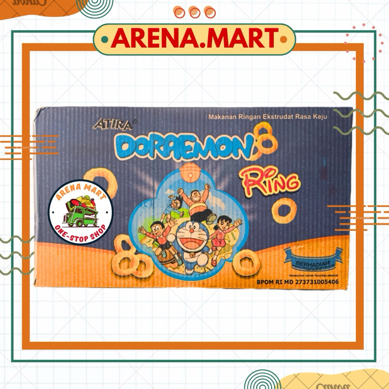 Jual Snack Chiki ciki doraemon ring doraemon 1 Dus isi 40 Pc zaman dulu ...