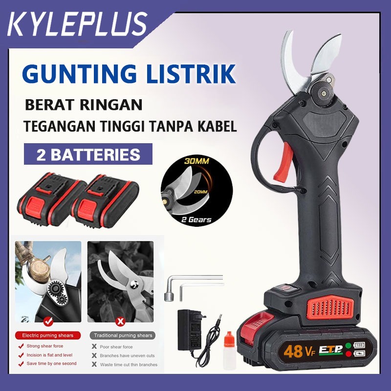 Jual 98V Gunting Dahan Listrik Gunting Taman Elektrik Ranting Bunga ...
