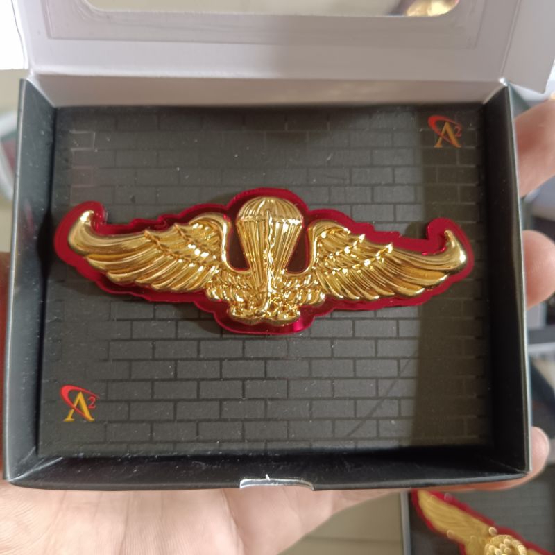 Jual super exclusive brevet wing pin pdh para marinir tni al dasar mika ...