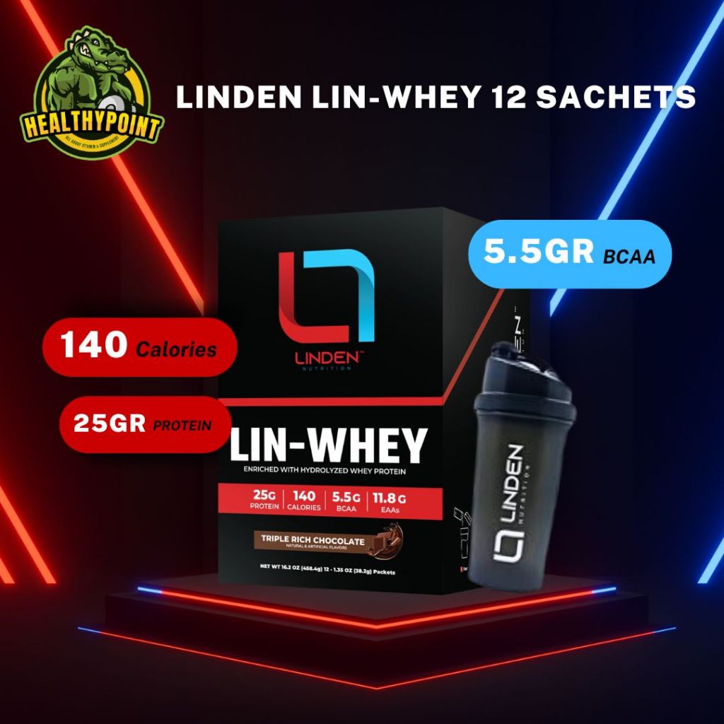 Jual LInden Lin Whey 12 Sachet Whey Protein Concentrate | Shopee Indonesia
