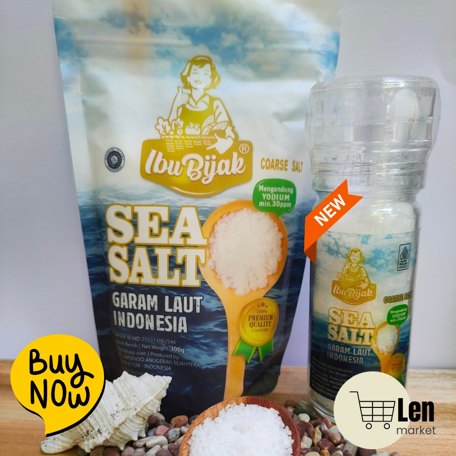 Jual Sea salt Ibu Bijak kemasan pouch / botol - Garam Kasar - Coarse ...