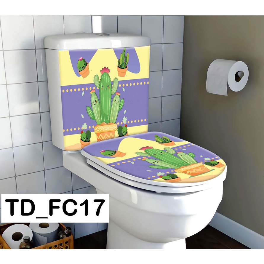 Jual murah Stiker wc duduk motif kaktus dan doraemon | Shopee Indonesia
