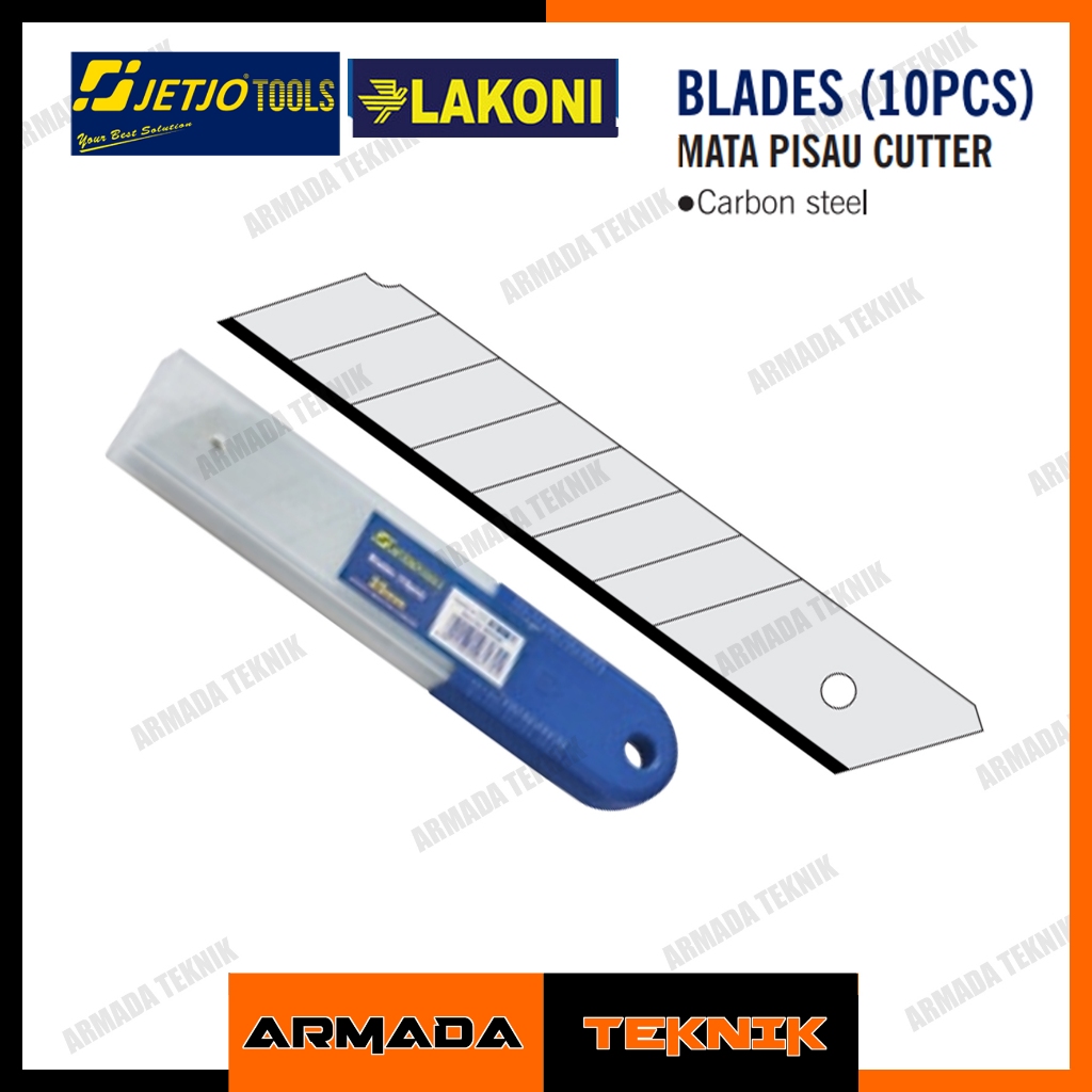 Jual Lakoni Pro Jetjo Refill Isi Cutter Besar Set 10 pcs 18 mm | Shopee ...