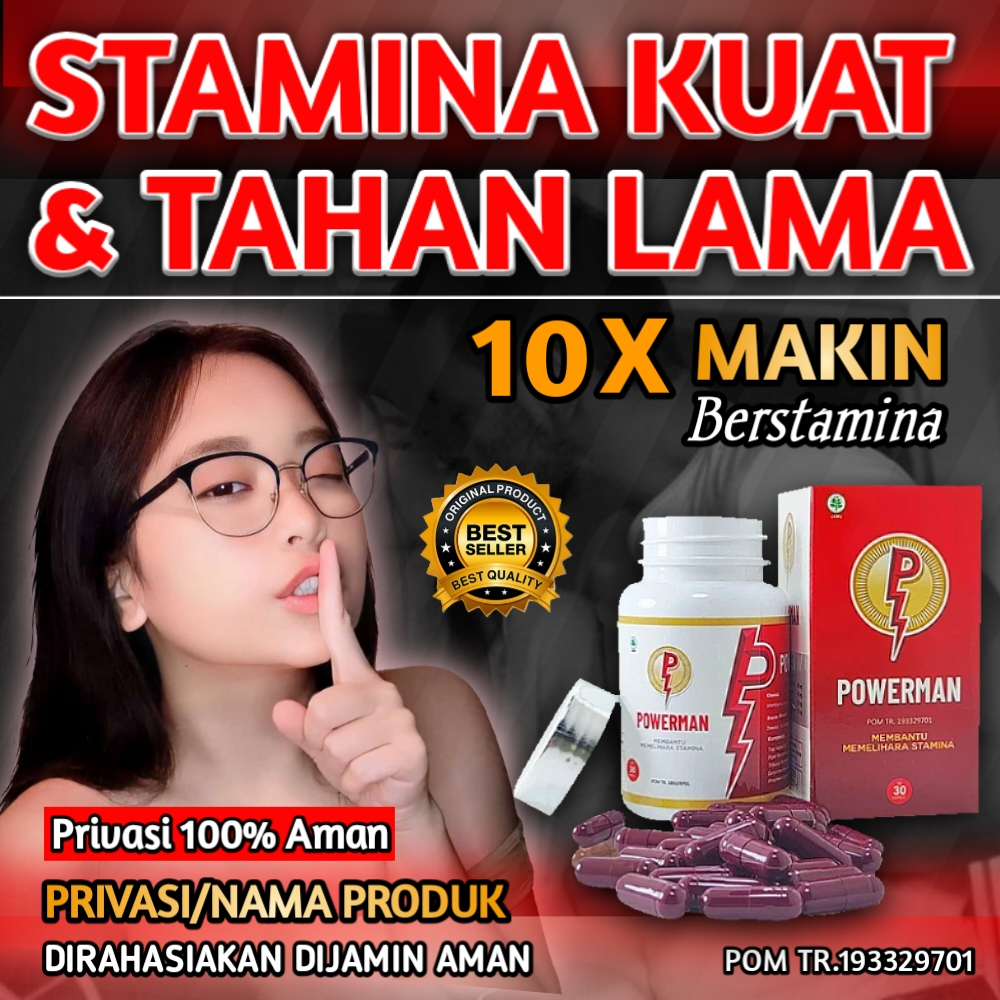Jual POWERMAN OBAT KUAT KAPSUL HERBAL STAMINA PRIA TERBAIK TAHAN LAMA ...