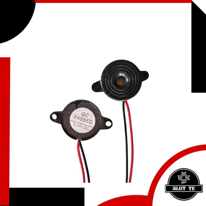 Jual Continuous Alarm DC 3-24V Piezo Active Buzzer SFM27 Speaker 5V 9V 12V Hitam | Shopee Indonesia