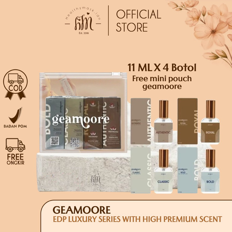 Jual (LANGSUNG KIRIM) NEW GEAMOORE 1 PAKET ISI 4 PARFUME EDP LUXURY ...