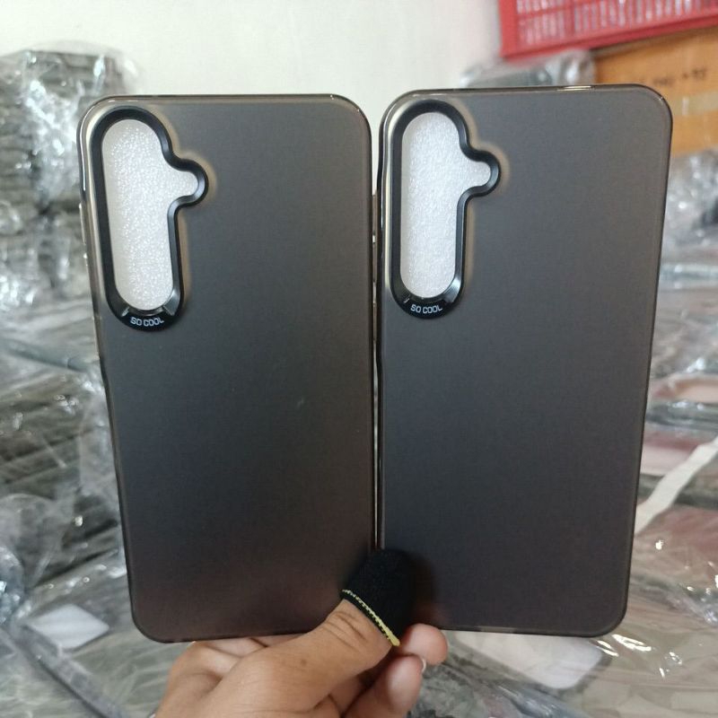 Jual Softcase Imd Full Black SAMSUNG A55 5G Case Imd Hybrid Plate ...