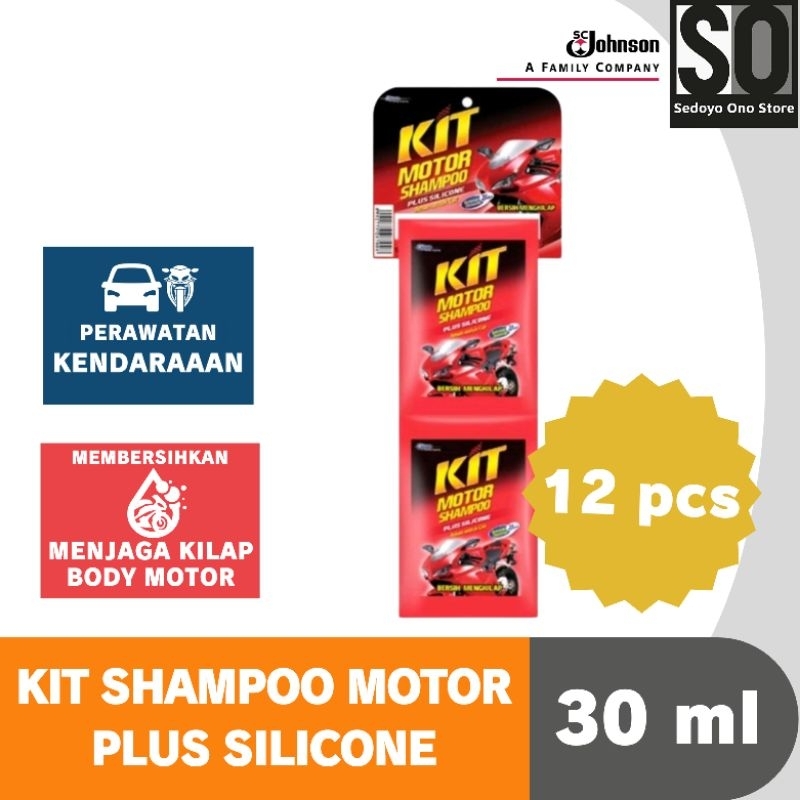 Jual Kit Shampoo Motor Plus Silicone 30 ml 12 pcs | Shopee Indonesia