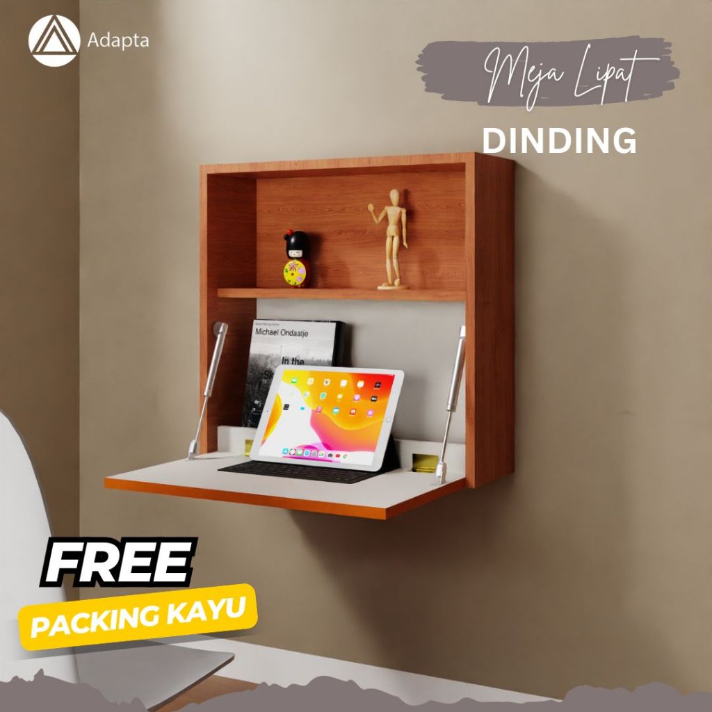 Jual Rak Meja Lipat Dinding Minimalis - Meja Gantung Floating Desk Rak ...