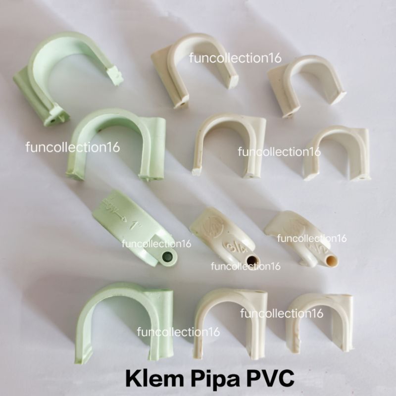 Jual Clamp Klem Pipa Plastik PVC 1/2inc 3/4inc 1inch | Shopee Indonesia