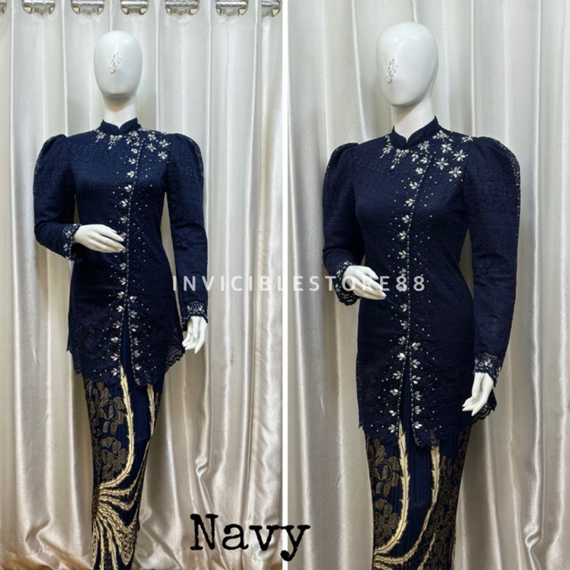 Jual kebaya kartini moderen waka payet motif candi | Shopee Indonesia
