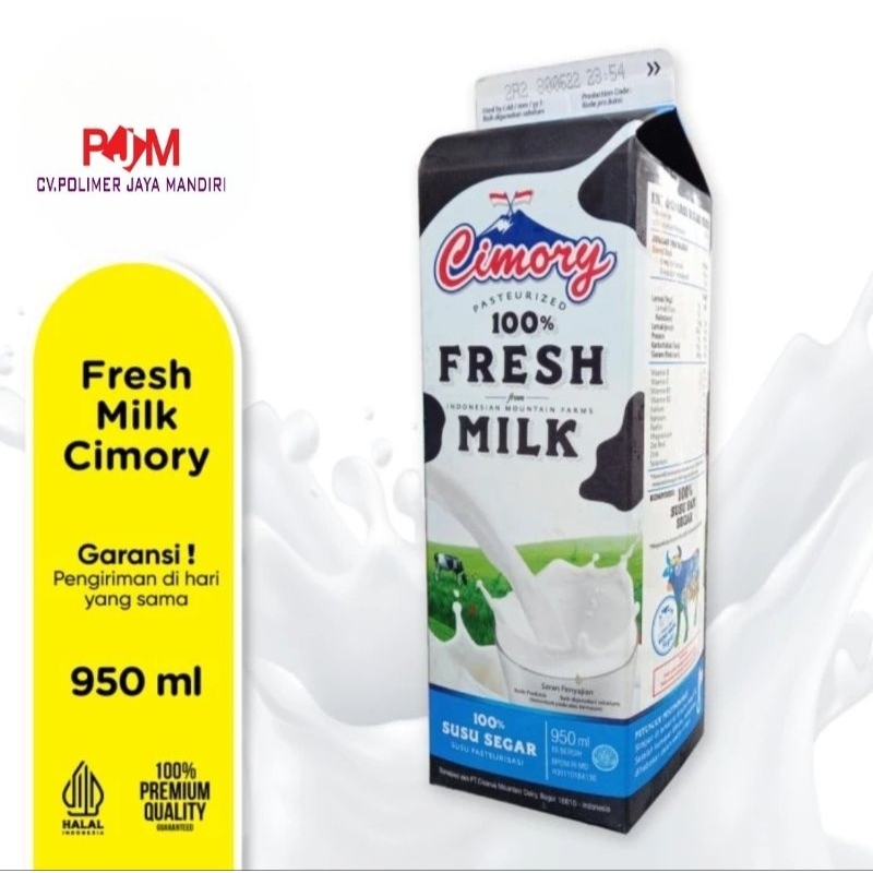 Jual cimory fresh milk 950 ml / susu segar cimory 1 pack | Shopee Indonesia