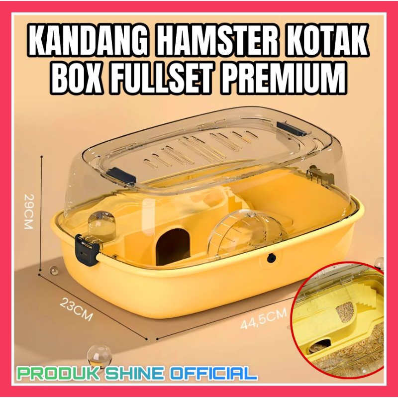 Jual KANDANG HAMSTER JUMBO MODEL KOTAK FULLSET | Shopee Indonesia