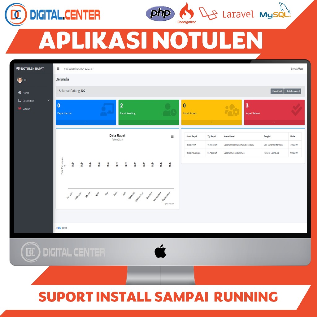 Jual Aplikasi Agenda Rapat, Catatan Rapat, Notulen Rapat siap Pakai ...
