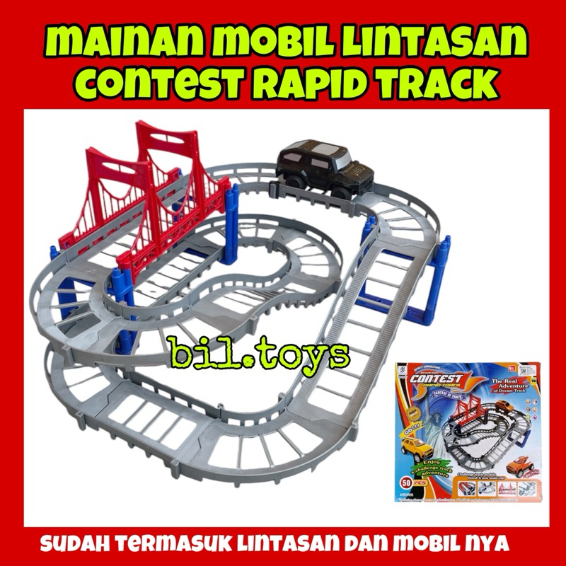 Jual Mainan Anak Contest Rapid Track Mobil Sudah Termasuk Lintasan ...