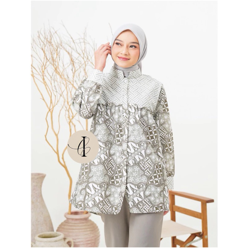 Jual MELO BATIK SOFT MOTIF SALUR (COD) / KEMEJA BATIK / batik ngantor ...