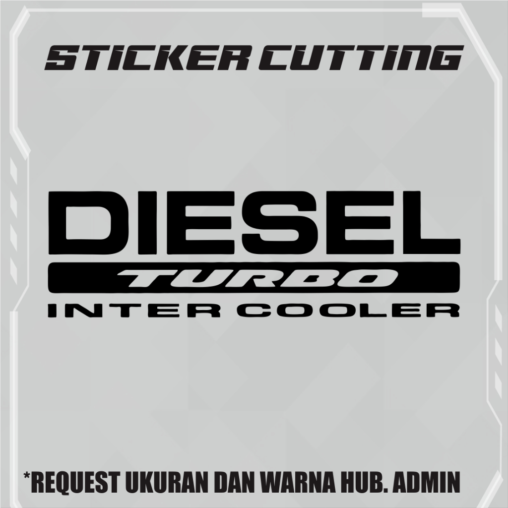 Jual Stiker Diesel Turbo Intercooler Cutting | Shopee Indonesia