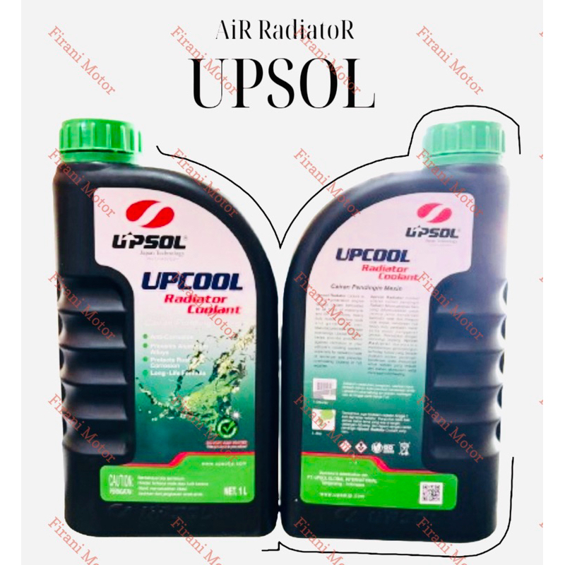 Jual AIR RADIATOR COOLANT AIR PENDINGIN MESIN HIJAU UPSOL UPCOOL ORIGINAL MURAH ISI 1 LITER ...