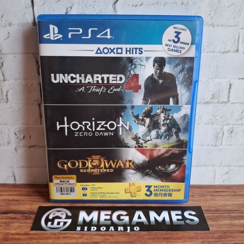 Jual Kaset BD PS4 Uncharted 4 Bundle Horizon Zero Dawn - Second/Bekas ...