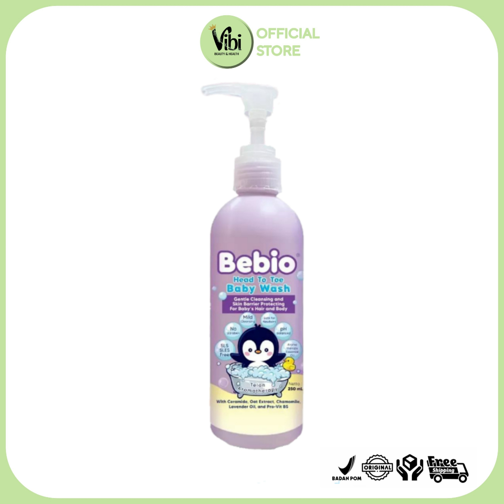Jual Bebio Head To Toe Baby Wash 250ml (Gentle Cleansing & Skin Barrier ...