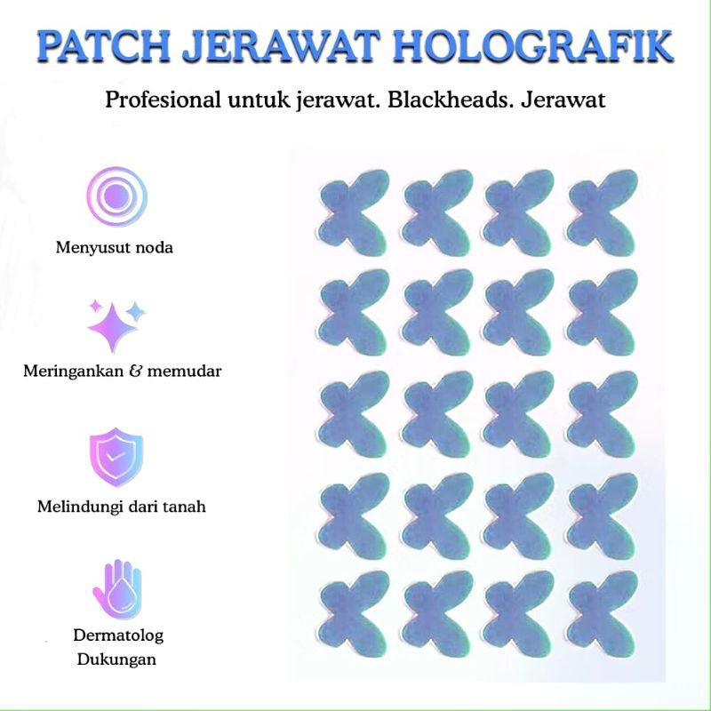 Jual Acne Pack / Stiker jerawat Premium Hologram Gradasi Efek Pelangi ...