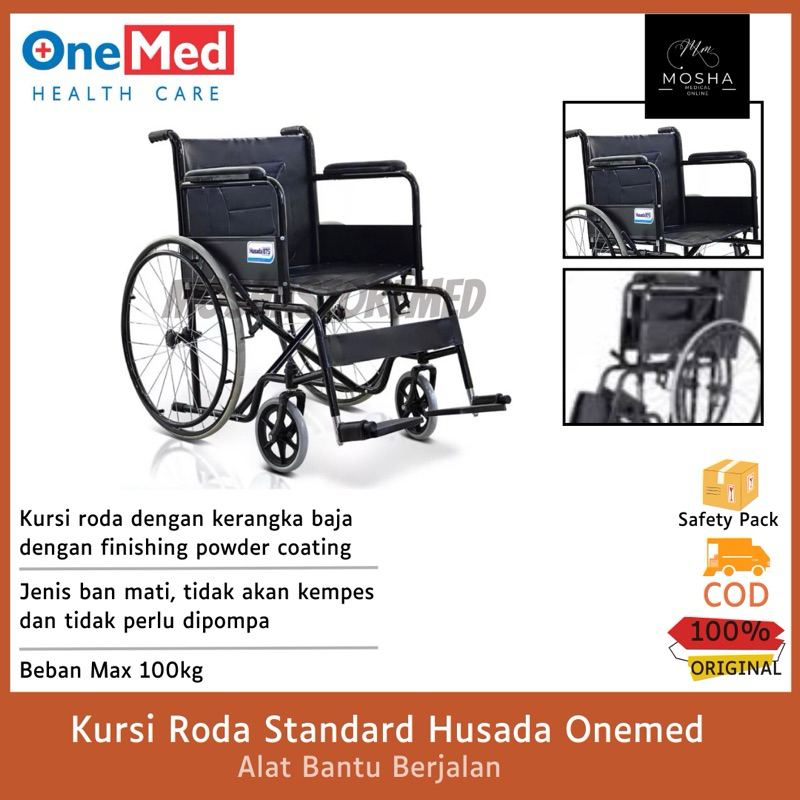 Jual ONEMED-Kursi Roda Standard Husada 875 | Shopee Indonesia