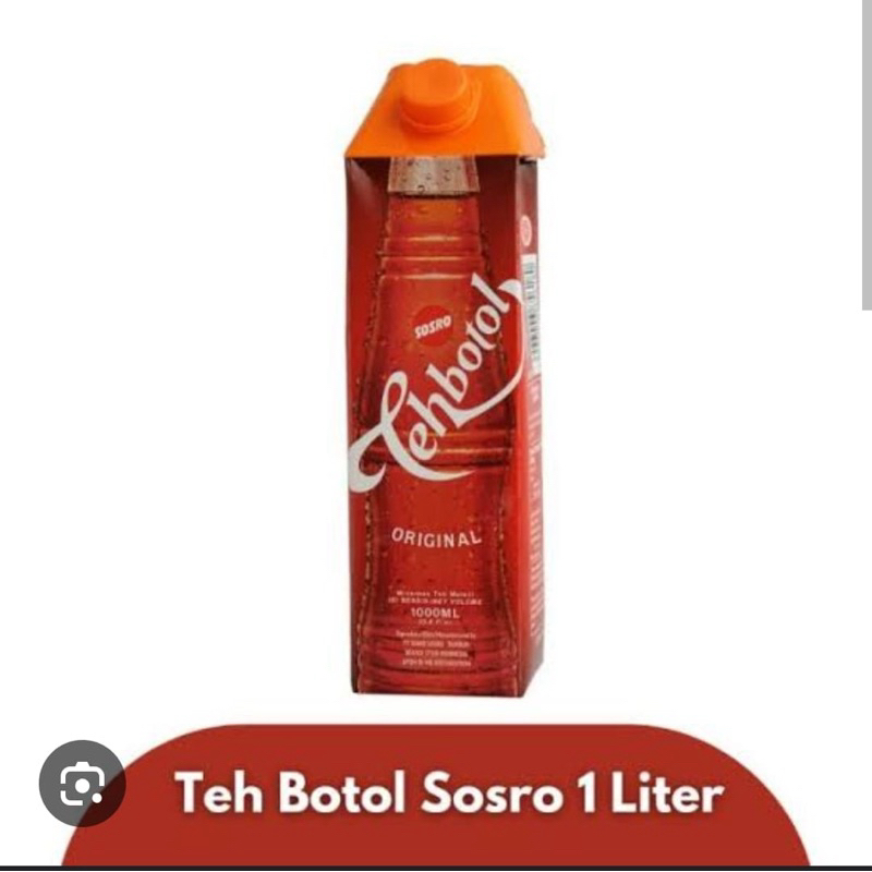 Jual Teh Botol SOSRO 1 liter original | Shopee Indonesia