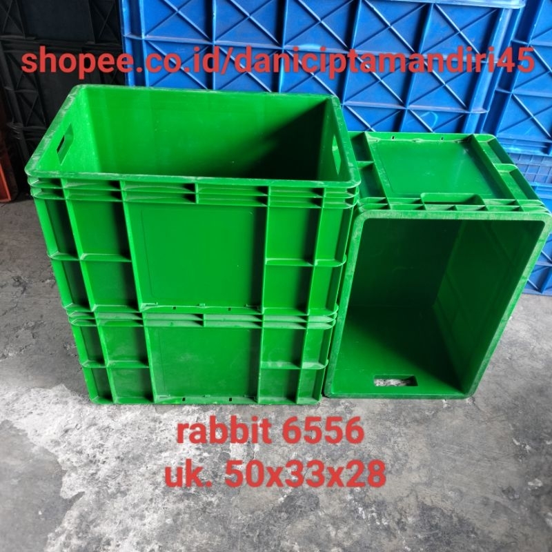 Jual box container rabbit type 6556, box plastik, bok industri ...