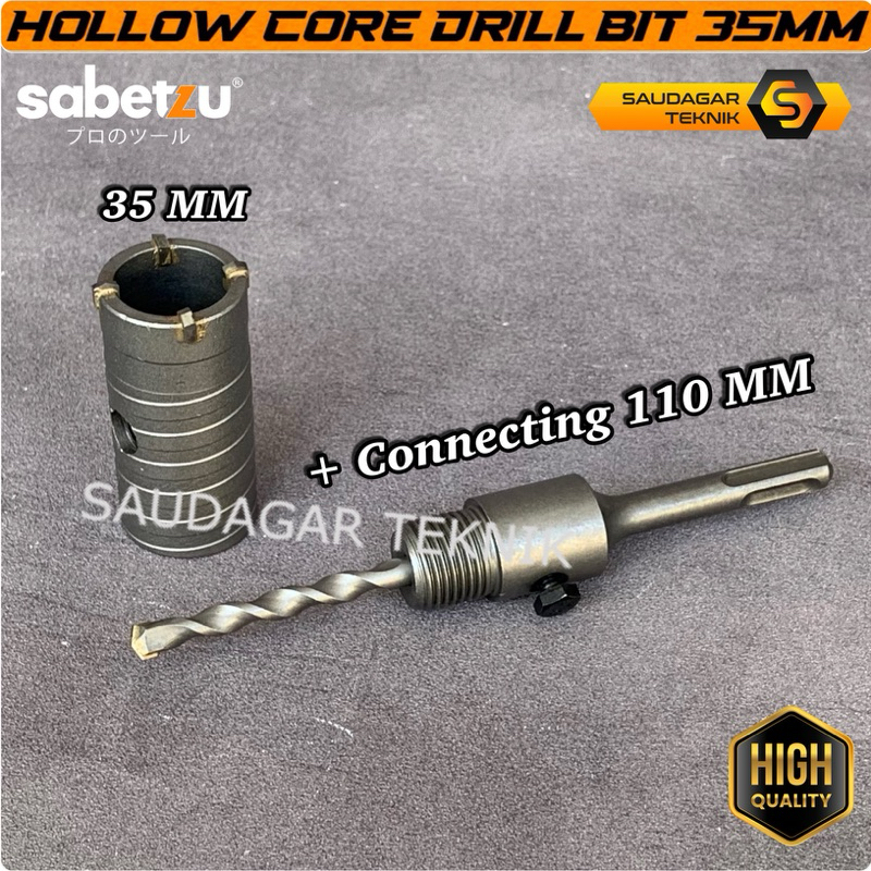 Jual Mata Bor Hole Saw Beton Bobok Tembok SDS PLUS 35MM Sabetzu Holesaw ...