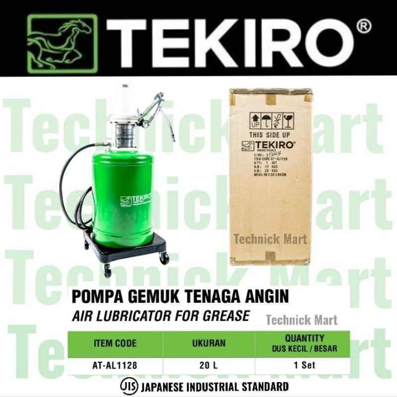 Jual TEKIRO AT-AL1128 air lubricator 20 liter pompa grease / gemuk ...