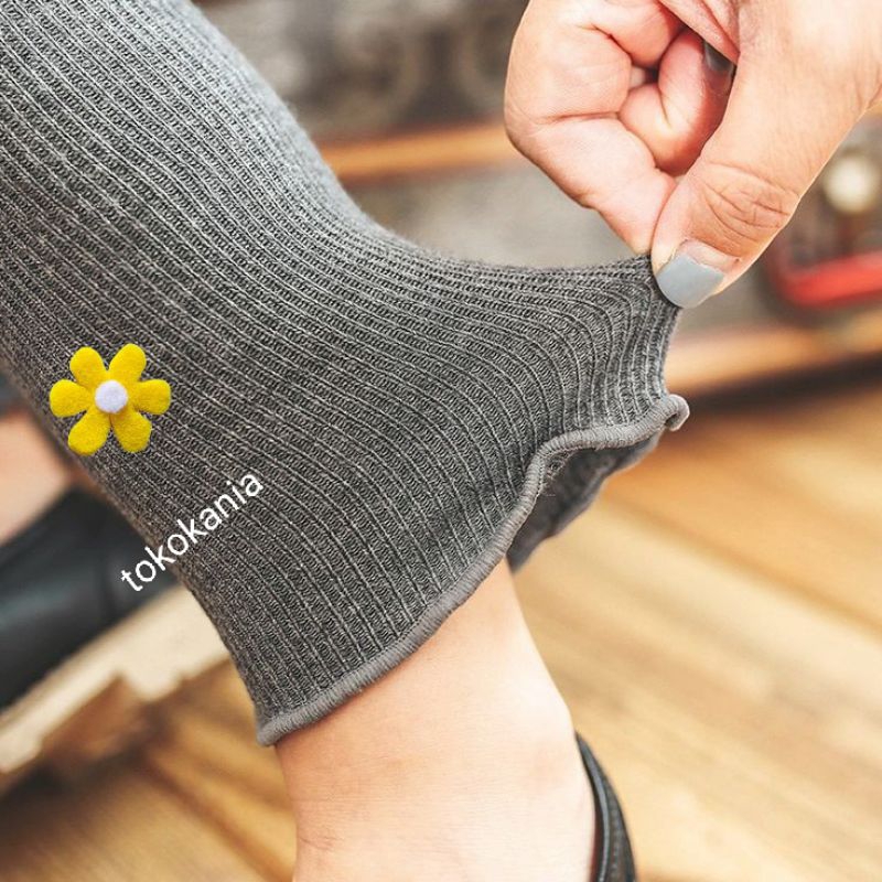 Jual tokokania_Celana Legging Bunga Keriwil Rib Premium Usia 0-6 Tahun ...