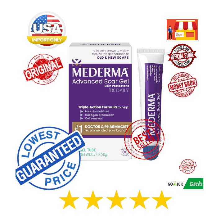 Jual Mederma Advanced Scar Gel 20 gram USA | Treats Old and New Scars ...