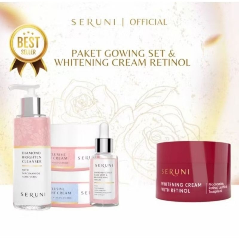 Jual PAKET GLOWING SET & RETINOL ( SERUNI SKINCARE ) | Shopee Indonesia