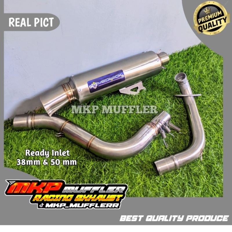 Jual Knalpot Medwick Samlong All matic Inlet 38/50 sarfull/sarteng ...