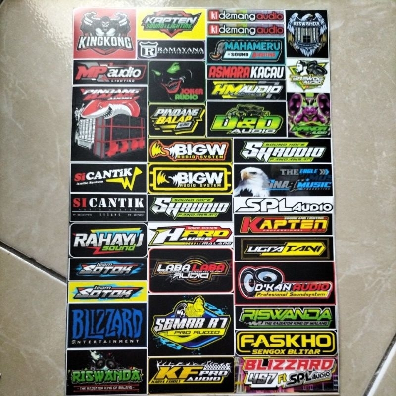 Jual Stiker Sound System | Stiker Audio | Stiker Sound System Audio ...