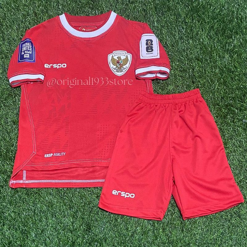 Jual Jersey Timnas Anak 2024 Home Fullpatch Piala Dunia Setelan Baju Bola Anak Jersey Bola Anak ...