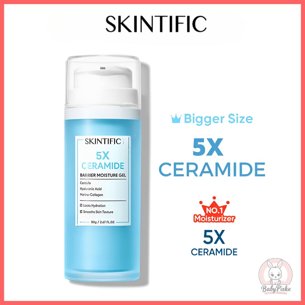 Jual SKINTIFIC 5X Ceramide Barrier Moisturizer Gel 80gr Barrier Repair ...