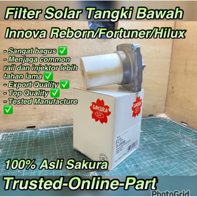 Jual Filter Solar Tangki Bawah Innova Reborn Fortuner Hilux 100% Asli ...