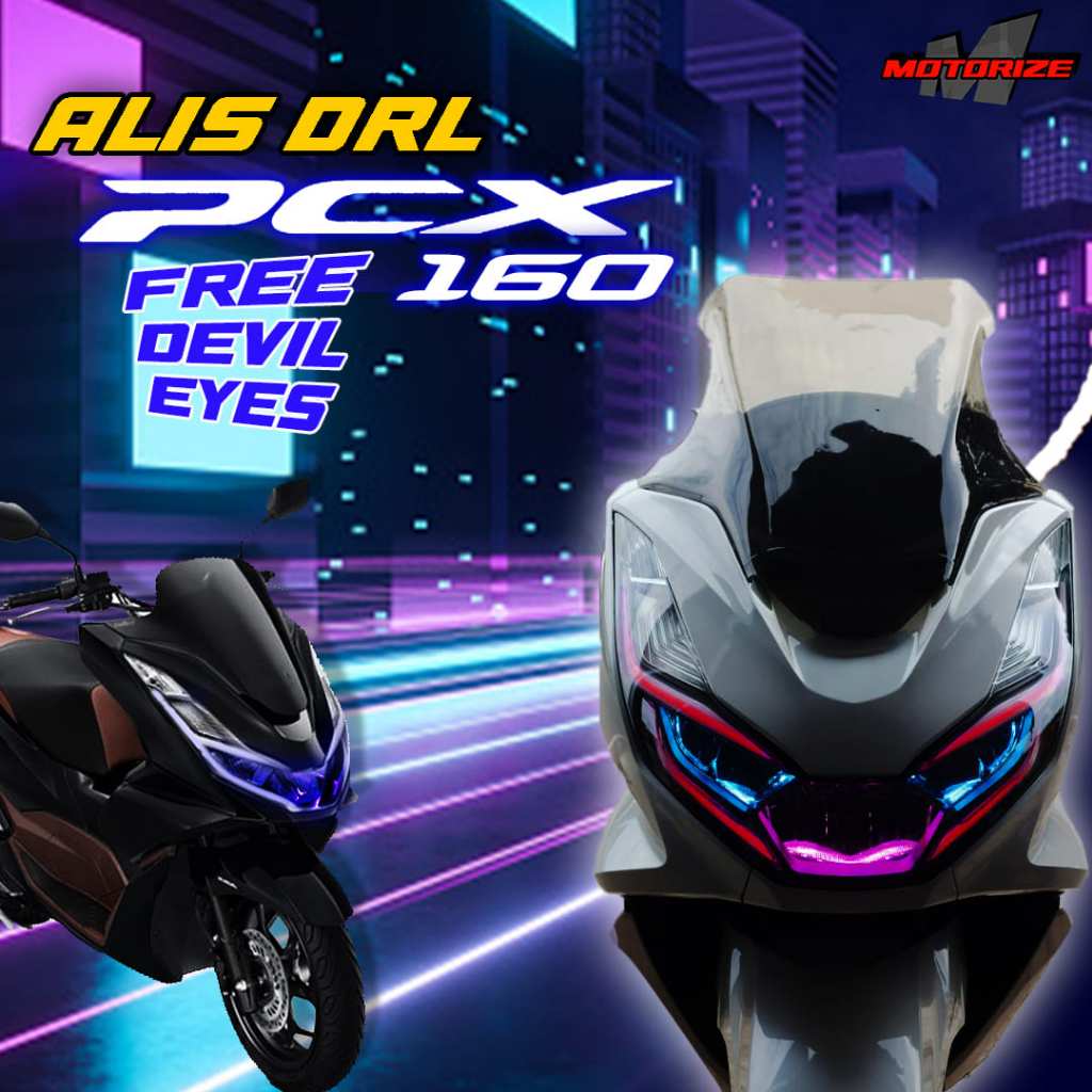 Jual LAMPU ALIS PCX 160 BONUS DEMON EYES LAMPU VARIASI LAMPU SENJA ...