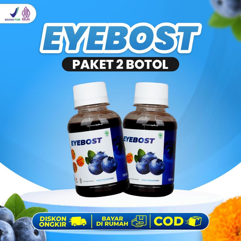 Jual EYEBOST 2 BOTOL - Madu Herbal Vitamin Mata Mengatasi Masalah Mata ...
